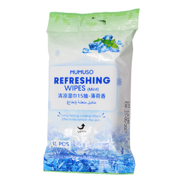 Refreshing wipes (mint) – Mumuso Jordan