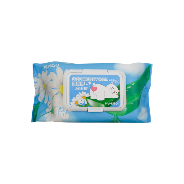 FLUSHABLE BUTT WIPES – Mumuso Jordan
