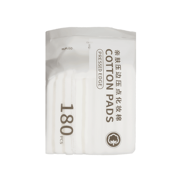 COTTON PADS WITH PRESSED EDGE (180 PCS) – Mumuso Jordan